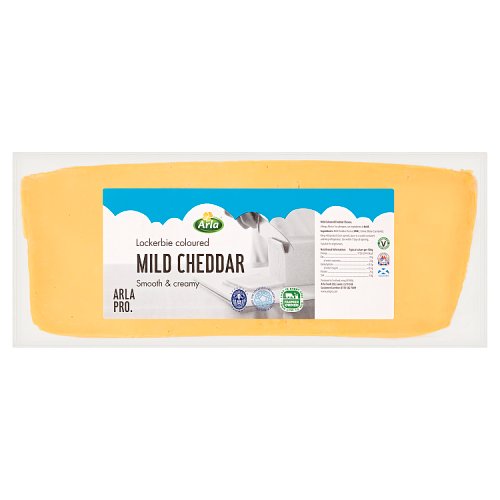 Arla Pro Lockerbie Coloured Mild Cheddar 5kg | Really Good Culture