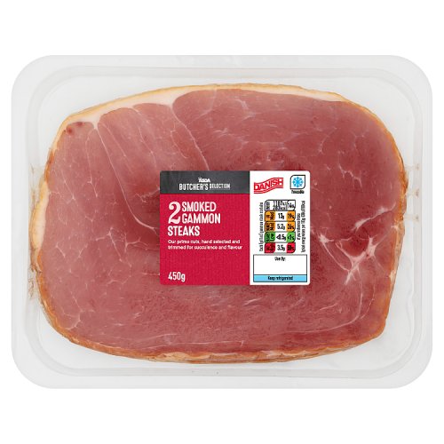Asda Butcher's Selection 2 Smoked Gammon Steaks 450g | Really Good Culture