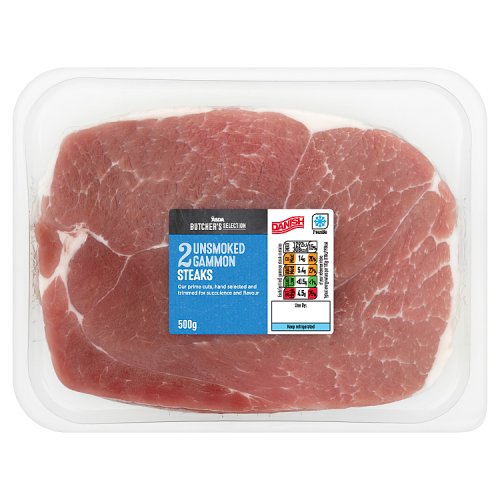Asda Butcher's Selection 2 Unsmoked Gammon Steaks 500g | Really Good ...