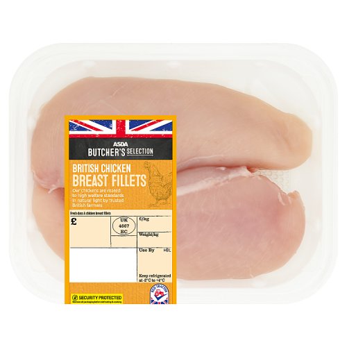 Asda Butcher's Selection British Chicken Breast Fillets 350g | Really ...