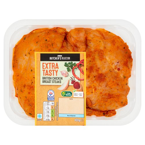 Asda Butcher's Selection British Chicken Breast Steaks 400g | Really ...