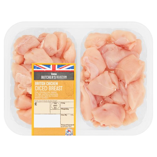 Asda Butcher's Selection British Chicken Diced Breast | Really Good Culture