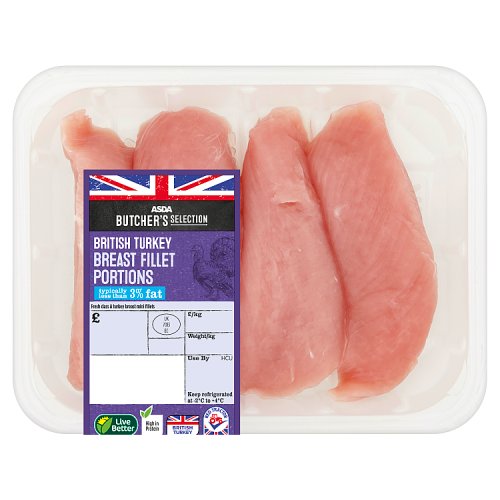 Asda Butcher's Selection British Turkey Breast Fillet Portions | Really ...