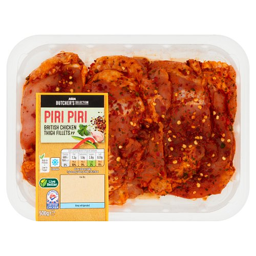 Asda Butcher's Selection Piri Piri British Chicken Thigh Fillets 500g ...