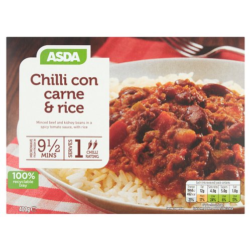 Asda Chilli Con Carne & Rice 400g | Really Good Culture