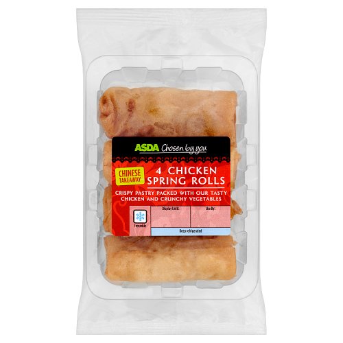 Asda Chosen by You Chinese Takeaway 4 Chicken Spring Rolls | Really ...