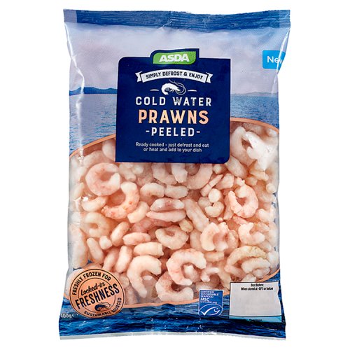 Asda Cold Water Prawns Peeled 400g | Really Good Culture