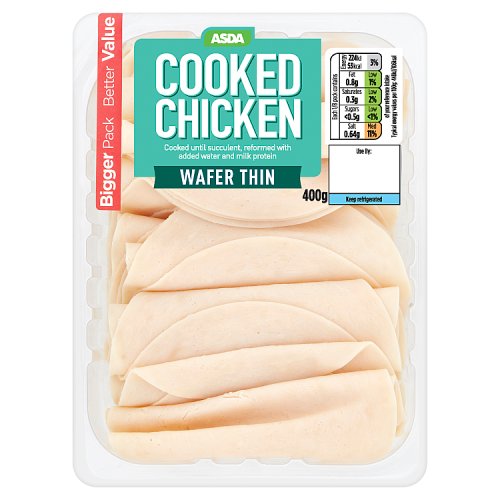Asda Cooked Chicken Wafer Thin 400g | Really Good Culture