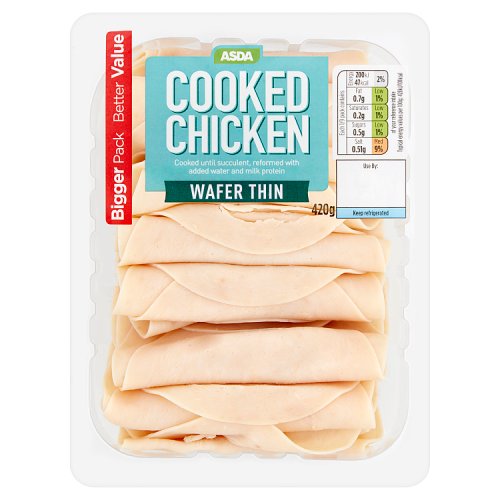 Asda Cooked Chicken Wafer Thin 420g | Really Good Culture