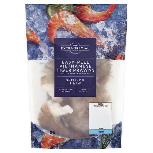 Asda Extra Special Easy-Peel Vietnamese Tiger Prawns 200g | Really Good ...