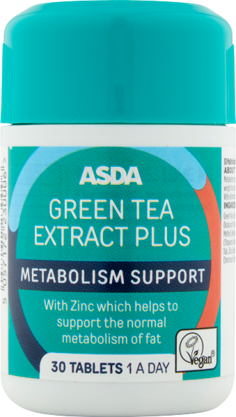 Asda Green Tea Extract Plus Metabolism Support 30 Tablets | Really Good ...