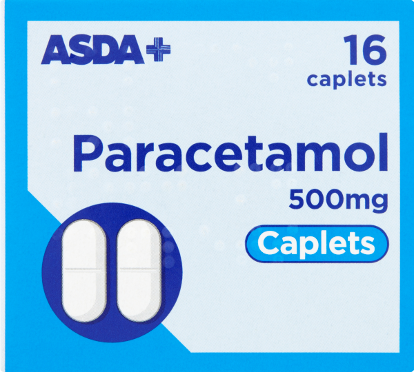 Asda Paracetamol 500mg Caplets 16 Caplets | Really Good Culture