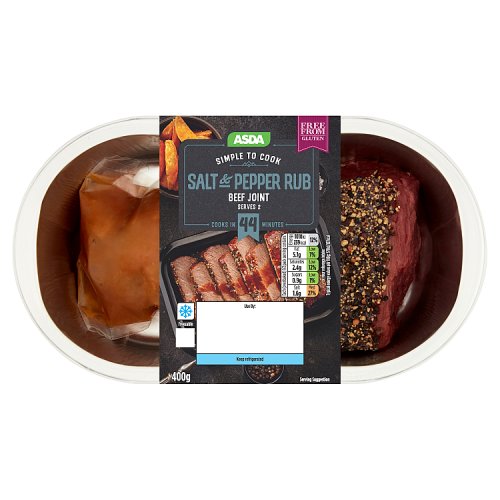 Asda Salt & Pepper Rub Beef Joint 400g | Really Good Culture