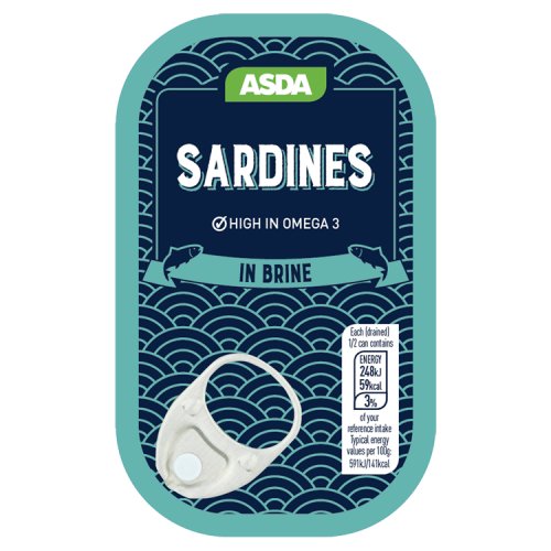 Asda Sardines in Brine 120g | Really Good Culture