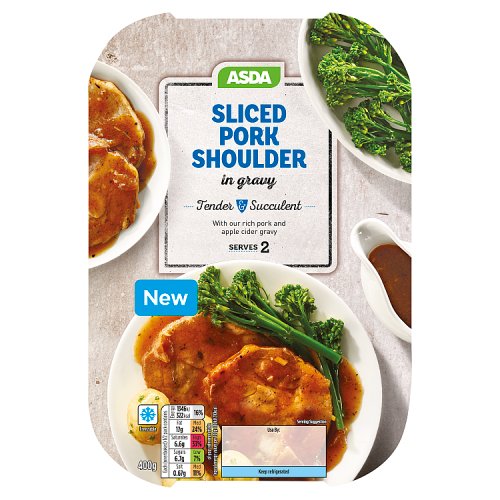 Asda Sliced Pork Shoulder in Gravy 400g | Really Good Culture Asda Sliced Pork Shoulder in Gravy 400g | Really Good Culture