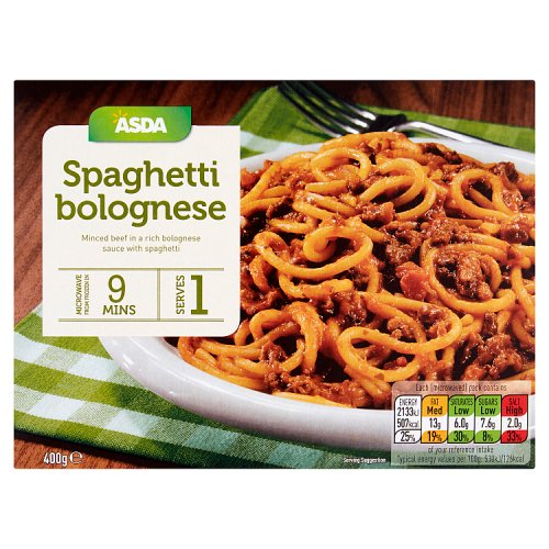 Asda Spaghetti Bolognese 400g | Really Good Culture