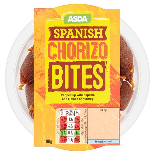 Asda Spanish Chorizo Bites 100g | Really Good Culture