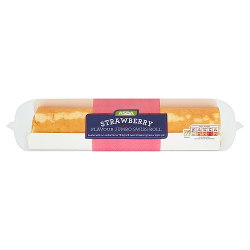 Asda Strawberry Flavour Jumbo Swiss Roll | Really Good Culture