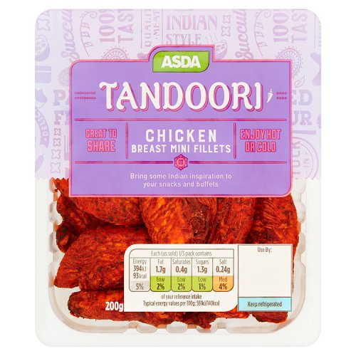 Asda Tandoori Chicken Breast Mini Fillets 200g | Really Good Culture