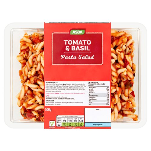 Asda Tomato Basil Pasta Salad 500g | Really Good Culture