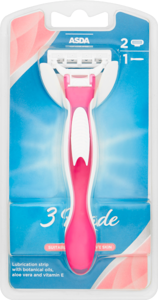 Asda Triple Blade Women's Razor with x 2 Blades | Really Good Culture
