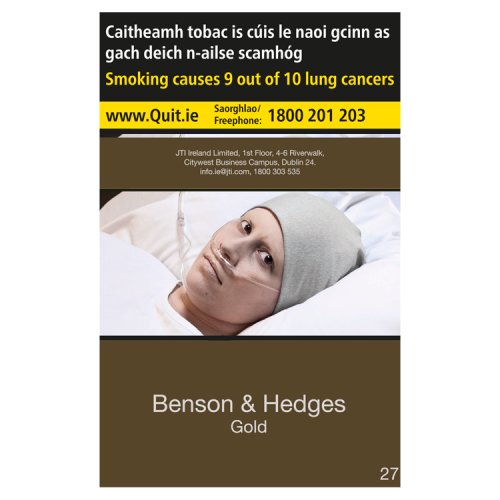 Benson & Hedges Gold 27 Cigarettes | Really Good Culture