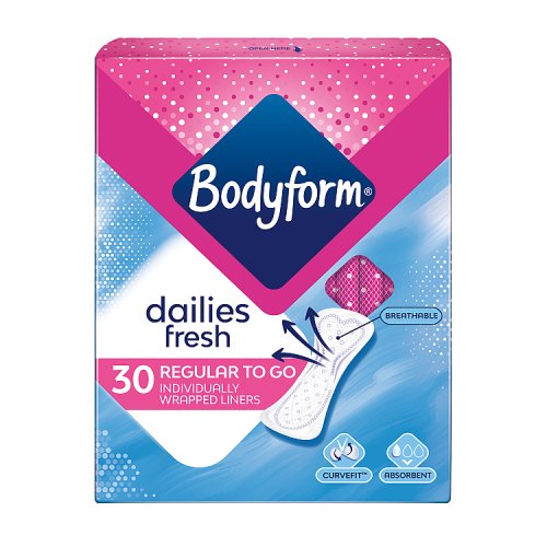 BODYFORM Normal Panty Liners 30 Pack | Really Good Culture