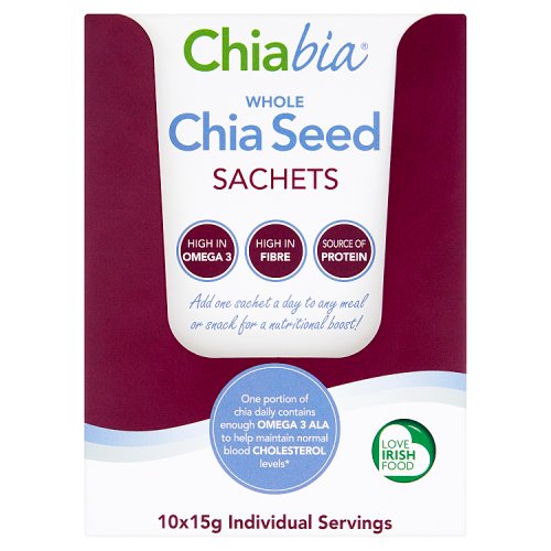 Chia Bia Whole Chia Seeds Sachets 10 x 15g (150g) | Really Good Culture