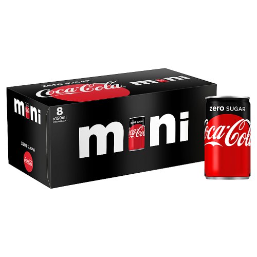 Coca-Cola Zero Sugar Mini Can 8 x 150ml | Really Good Culture