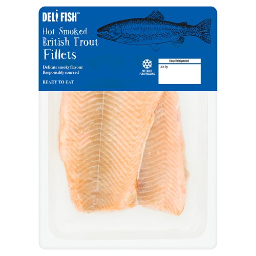 Deli Fish Hot Smoked British Trout Fillets 150g | Really Good Culture