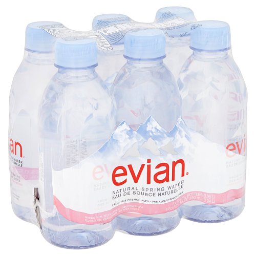 evian Natural Mineral Water 6 x 330ml | Really Good Culture