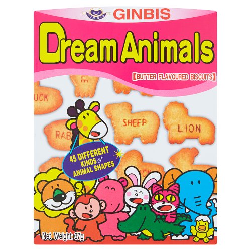 Ginbis Dream Animals Butter Flavoured Biscuits 37g | Really Good Culture