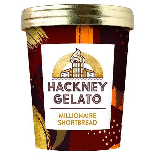 Hackney Gelato Millionaire Shortbread 500ml | Really Good Culture