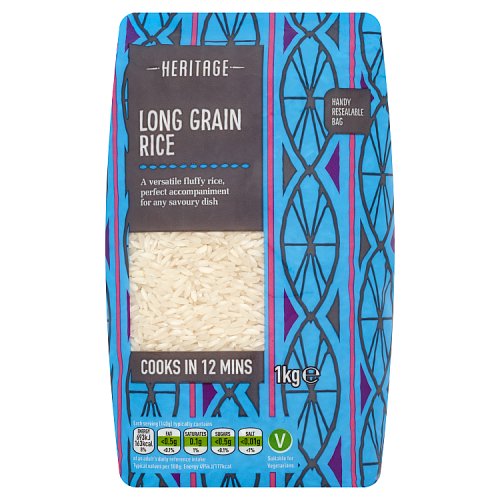 Heritage Long Grain Rice 1kg | Really Good Culture