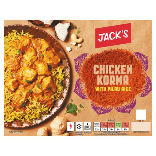 Jack's Chicken Korma with Pilau Rice 450g | Really Good Culture