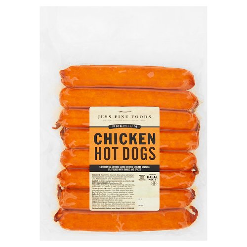 Jess Fine Foods Premium Chicken Hot Dogs 8 x 100g | Really Good Culture