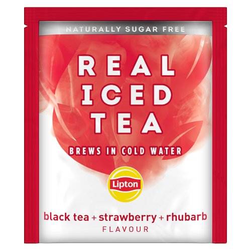 Lipton Black Tea Strawberry & Rhubarb Iced Tea 15 Bags | Really Good ...