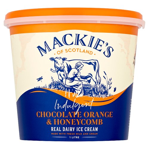 Mackie's of Scotland Indulgent Chocolate Orange & Honeycomb Real Dairy ...