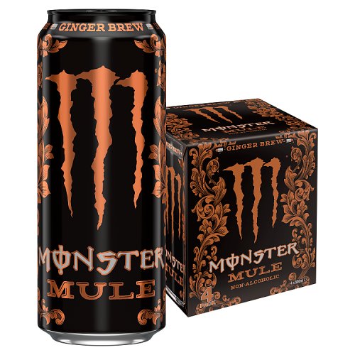 Monster Mule Ginger Brew Energy Drink 4 x 500ml | Really Good Culture