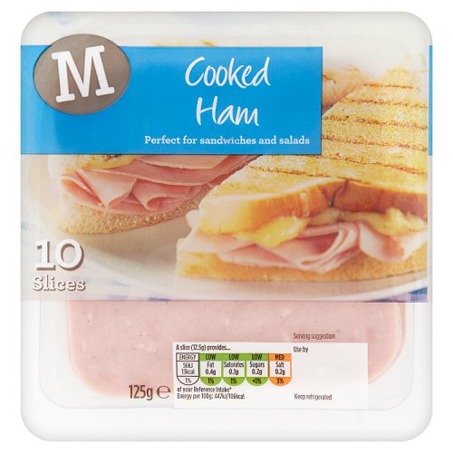 Morrisons Cooked Ham 10 Slices 125g | Really Good Culture
