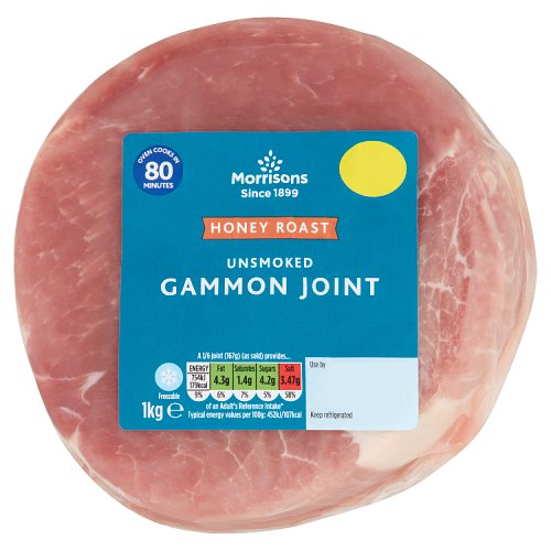 Morrisons Honey Roast Unsmoked Gammon Joint 1kg | Really Good Culture Morrisons Honey Roast Unsmoked Gammon Joint 1kg | Really Good Culture