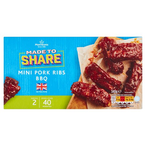 Morrisons Mini Pork Ribs BBQ 340g | Really Good Culture