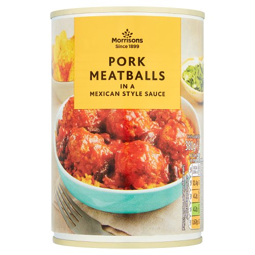 Morrisons Pork Meatballs in a Mexican Style Sauce 380g | Really Good ...