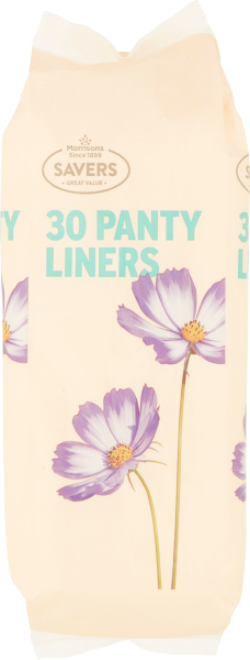 Morrisons Savers 30 Panty Liners | Really Good Culture