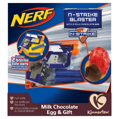 Nerf N-Strike Blaster with a Milk Chocolate Egg 45g | Really Good Culture