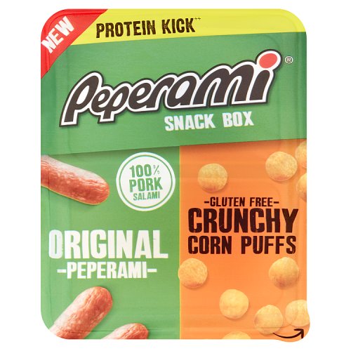 Peperami Original Salami and Corn Puffs Snack Box 33g | Really Good Culture
