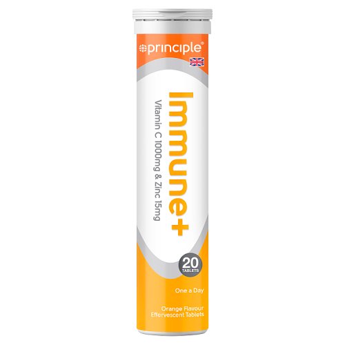 Principle Immune + Vitamin C 1000mg & Zinc 15mg One A Day Orange ...