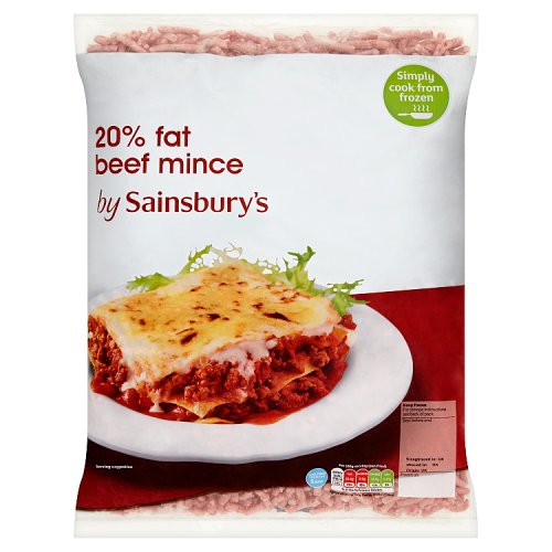 Sainsbury's 20% Fat Beef Mince 1kg | Really Good Culture