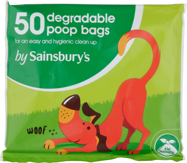 Sainsbury's 50 Degradable Poop Bags | Really Good Culture