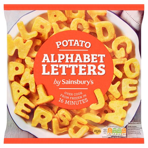 Sainsbury's Potato Alphabet Letters 600g | Really Good Culture
